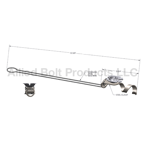 CATV DROP WIRE CLAMP W/LONG BAIL | Allied Bolt Products LLC