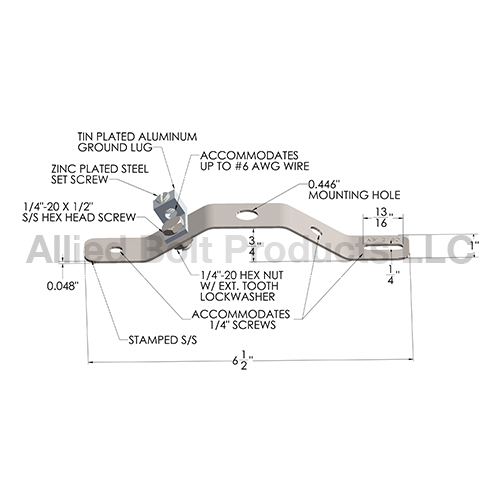 GROUNDING TAP BRACKET | Allied Bolt Products LLC