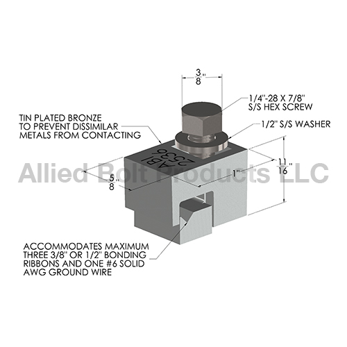 BONDING RIBBON CONNECTOR | Allied Bolt Products LLC