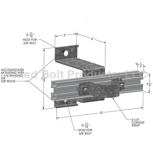 2.5" CONDUIT STANDOFF BRACKET KIT | Allied Bolt Products LLC