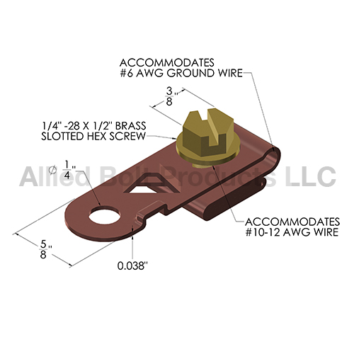 SINGLE GROUND CONNECTOR | Allied Bolt Products LLC