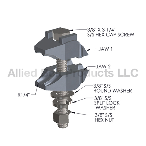 SINGLE STRAND BONDING CLAMP FOR POWER ANCHOR ROD 5/8" DIAMETER | Allied ...