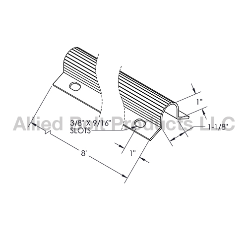 1" X 8' POLYETHYLENE U CABLE GUARD | Allied Bolt Products LLC