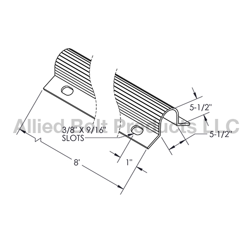 5" X 8' POLYETHYLENE U CABLE GUARD | Allied Bolt Products LLC