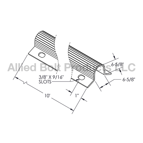 6" X 10' POLYETHYLENE U CABLE GUARD | Allied Bolt Products LLC