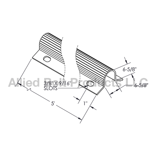 6" X 5' POLYETHYLENE U CABLE GUARD | Allied Bolt Products LLC