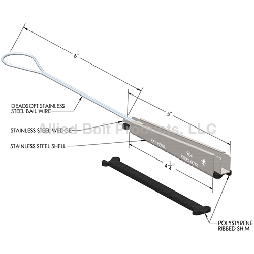 DROP CLAMP FOR ROUND FIBER OPTIC CABLE | Allied Bolt Products LLC