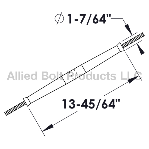 1/0 ALUMINUM CONDUCTOR SPLICE YELLOW | Allied Bolt Products LLC