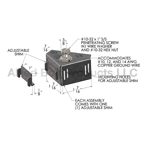 CORNER BONDING CONNECTOR FOR METER BOX | Allied Bolt Products LLC
