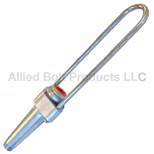 3/8" EXTRA LONG BAIL ALL GRADE STRAND DEADEND ORANGE (OVERALL LENGTH 24 ...